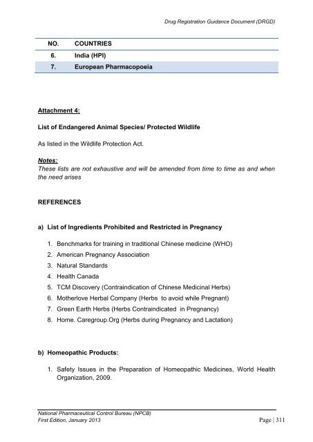 Drug Registration Guidanc