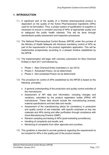 Drug Registration Guidanc