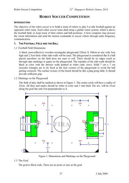 ROBOT SOCCER COMPETITION