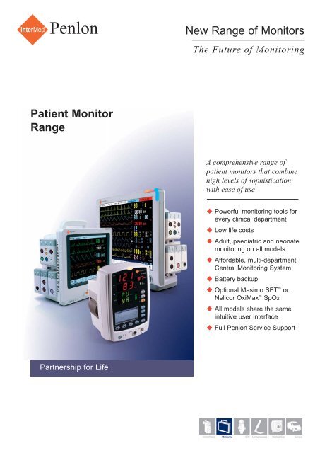 Patient Monitor Range PM0110SL_Patient Monitors Range - Penlon