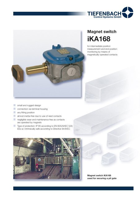 Magnet switch iKA168 - Tiefenbach Control Systems