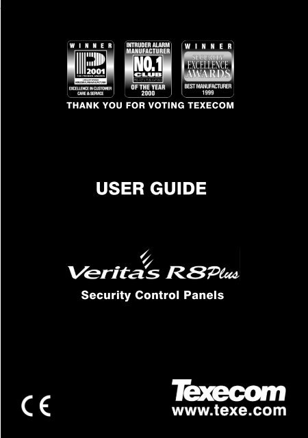 Veritas R8 Plus User Guide - mcd alarms and security systems