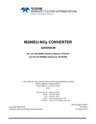 Model 100 - Teledyne API