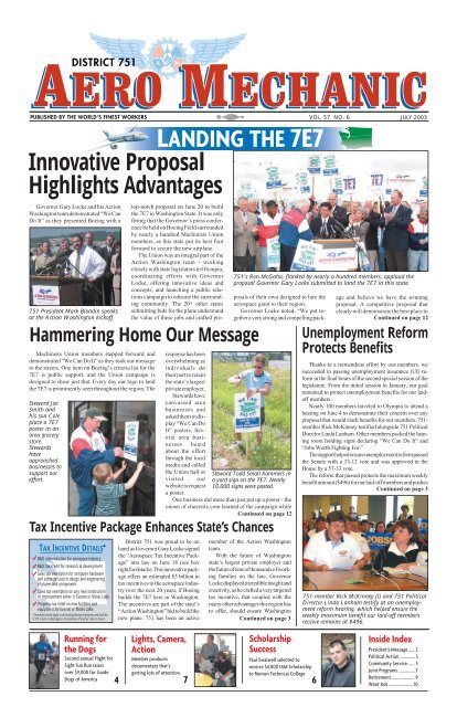 July 2003 Aero for Web - IAM District 751