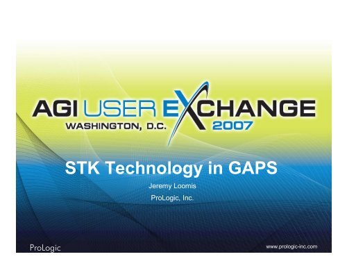 STK Technology in GAPS - AGI