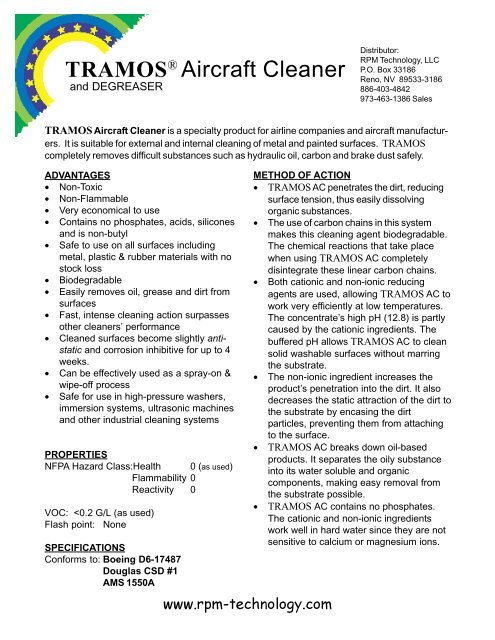 Technical Data Sheet - RPM Technology, LLC