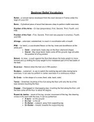 Classical Ballet Terms and Definitions - GMU Dance