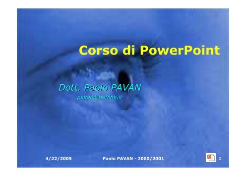 Manuale PowerPoint - Paolo PAVAN