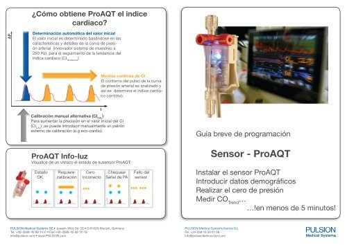 Sensor - ProAQT - PULSION Medical Systems SE