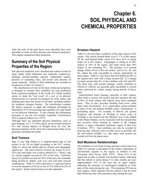 Chapter 6. SOIL PHYSICAL AND CHEMICAL PROPERTIES - Agteca