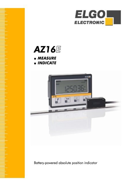 Flyer AZ16E - ELGO Electric GmbH