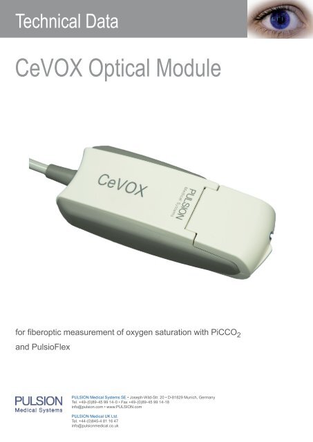 CeVOX Optical Module - PULSION Medical Systems SE