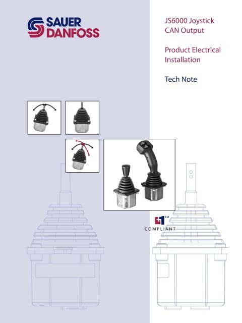 JS6000 Joystick CAN Output Product Electrical ... - Sauer-Danfoss