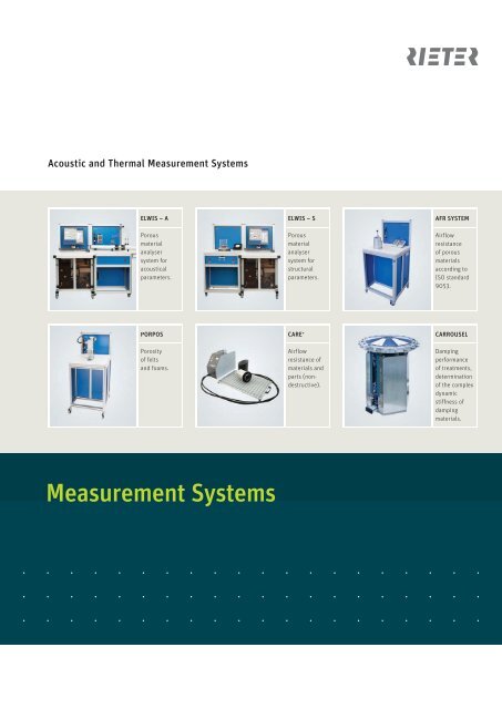 Measurement Systems - Rieter