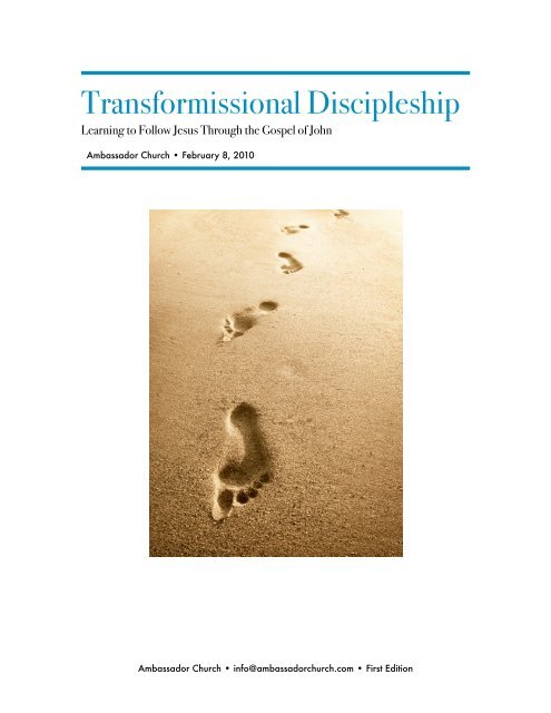 Discipleship Workbook - Ambassador Church