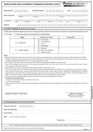 Group Gratuity Claim Form - ICICI Prudential Life Insurance