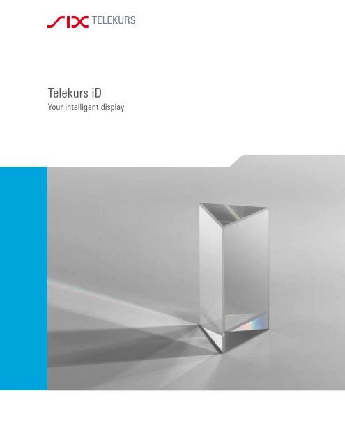 Telekurs ID Your Intelligent Display - SIX Financial Information