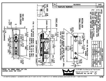 Dorma Model CP1000 Template - Epivots