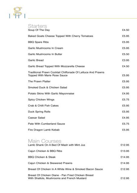 restaurant menu june.pdf - The Georgian House Hotel