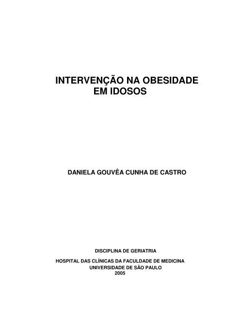 IntervenÇÃo Na Obesidade Em Idosos Nutritotal