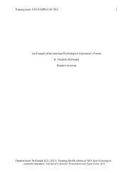 How to Format and Cite an Appendix in APA Style ... - Writing Center