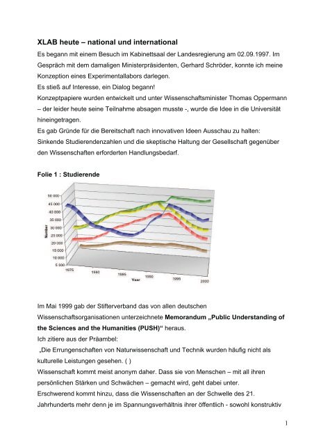Rede von Prof. Dr. Eva-Maria Neher - XLAB