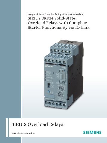 Siemens Overload Relay Pdf - marsmath