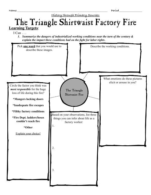 Triangle Factory Fire Worksheet.pdf