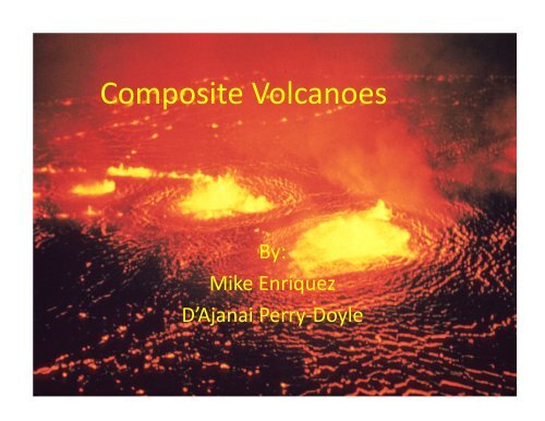 Composite Volcanoes Erupting