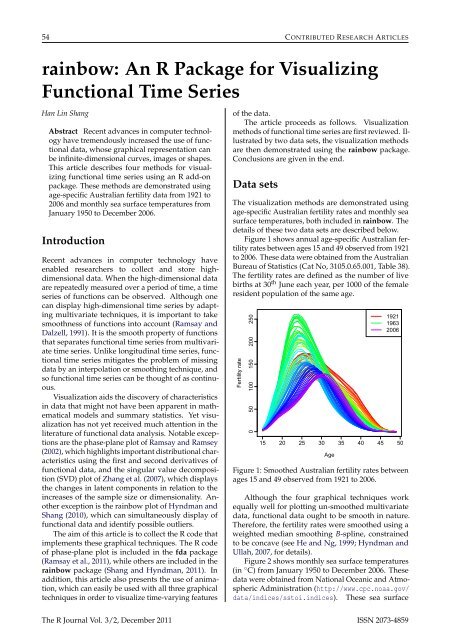 rainbow: An R Package for Visualizing Functional ... - The R Journal