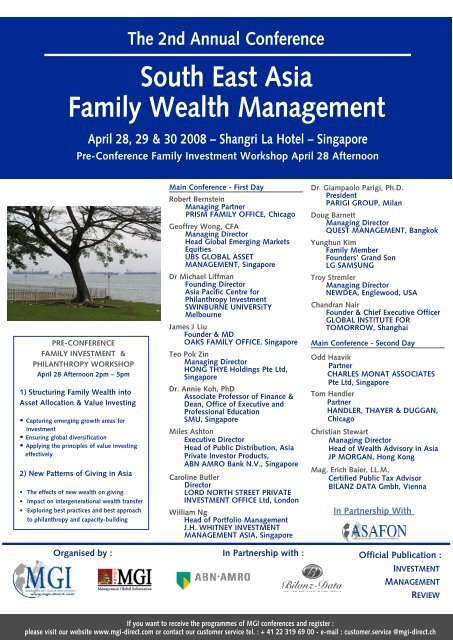 South East Asia Family Wealth Management - Family Legacy Asia