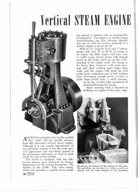 How to Build a Small Steam Engine Part 1 - Vintage Projects