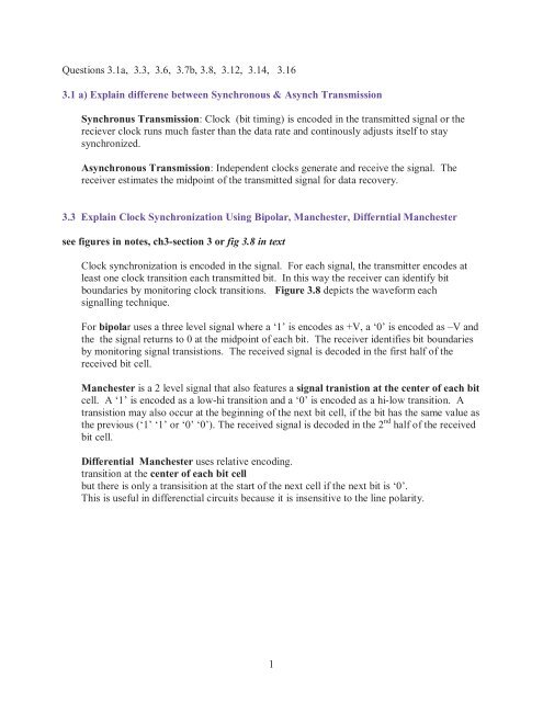 Homework for Solutions Chapter 3