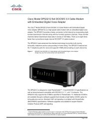Cisco Model DPC3010 DOCSIS 3.0 8x4 Cable Modem ... - Mega Hertz