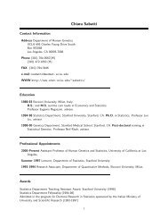 CV - UCLA Statistics