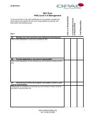 Skill Scan NVQ Level 2 in Business Adminstration - Opal Consulting