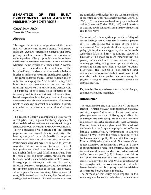 EDRA 35 - Amor - Environmental Design Research Association