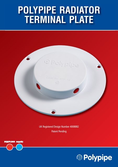 POLYPIPE RADIATOR TERMINAL PLATE
