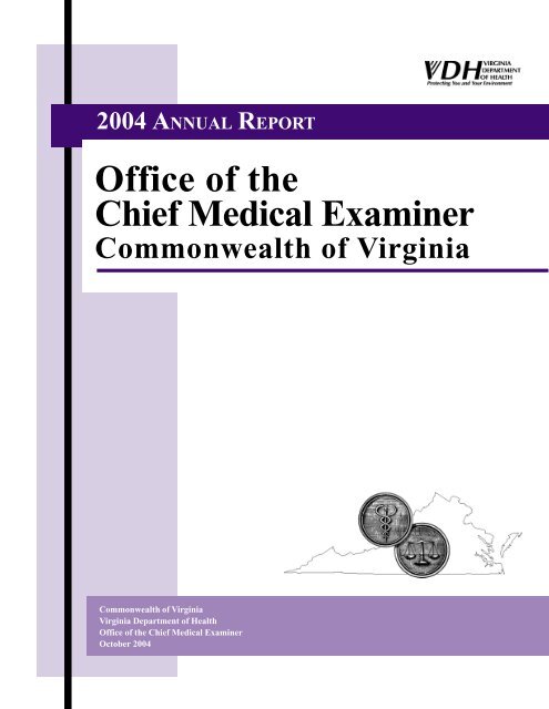 Office of the Chief Medical Examiner - Virginia Department of Health