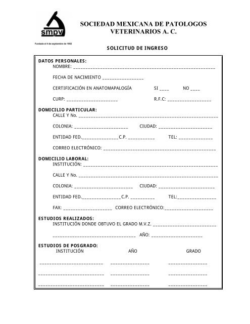 SOLICITUD DE INGRESO