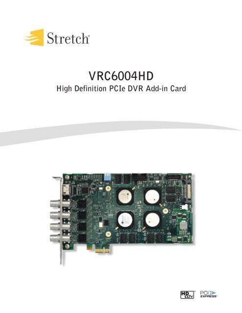 VRC6004HD Product Brief - Stretch Inc