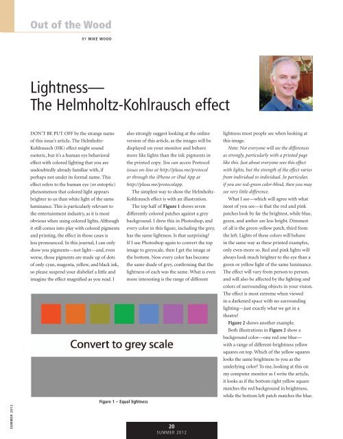 The Helmholtz-Kohlrausch effect - Mike Wood Consulting LLC