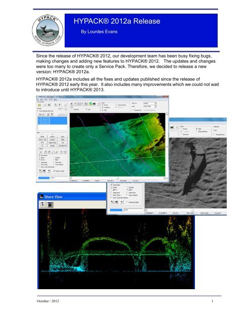 HYPACK® 2012a Release