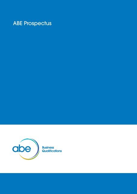 ABE Prospectus 2011 - Association of Business Executives