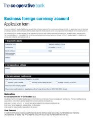 Change of account signatories - The Co-operative Bank