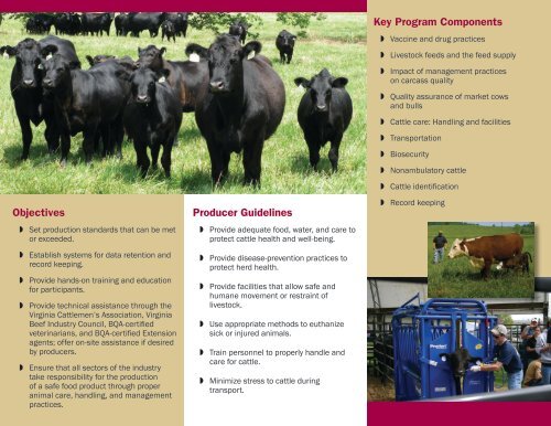 BQA brochure (PDF) - Department of Animal and Poultry Sciences