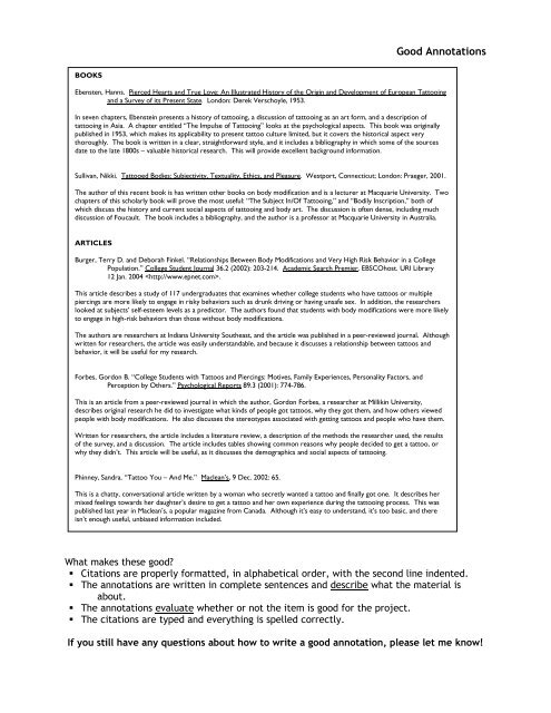 Examples of Good and Bad Annotations - StickByAtlas.com