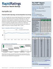 Financial Health Ratings Are More Effective than Z ... - Rapid Ratings
