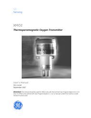 Model O2X1 Oxygen Transmitter - GE Measurement & Control