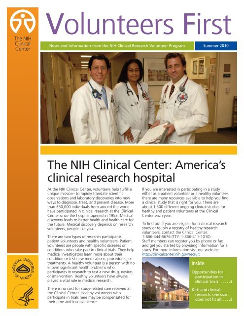 Print this Issue - NIH Clinical Center - National Institutes of Health